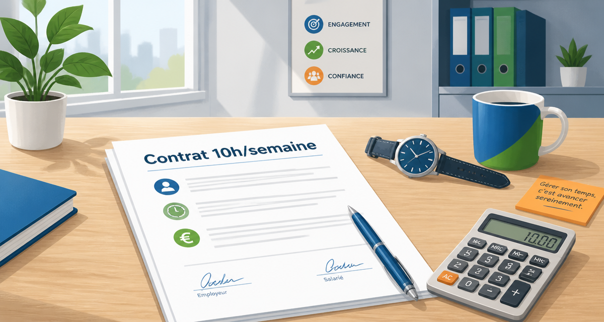 Contrat 10h/semaine : salaire, cadre légal et droits