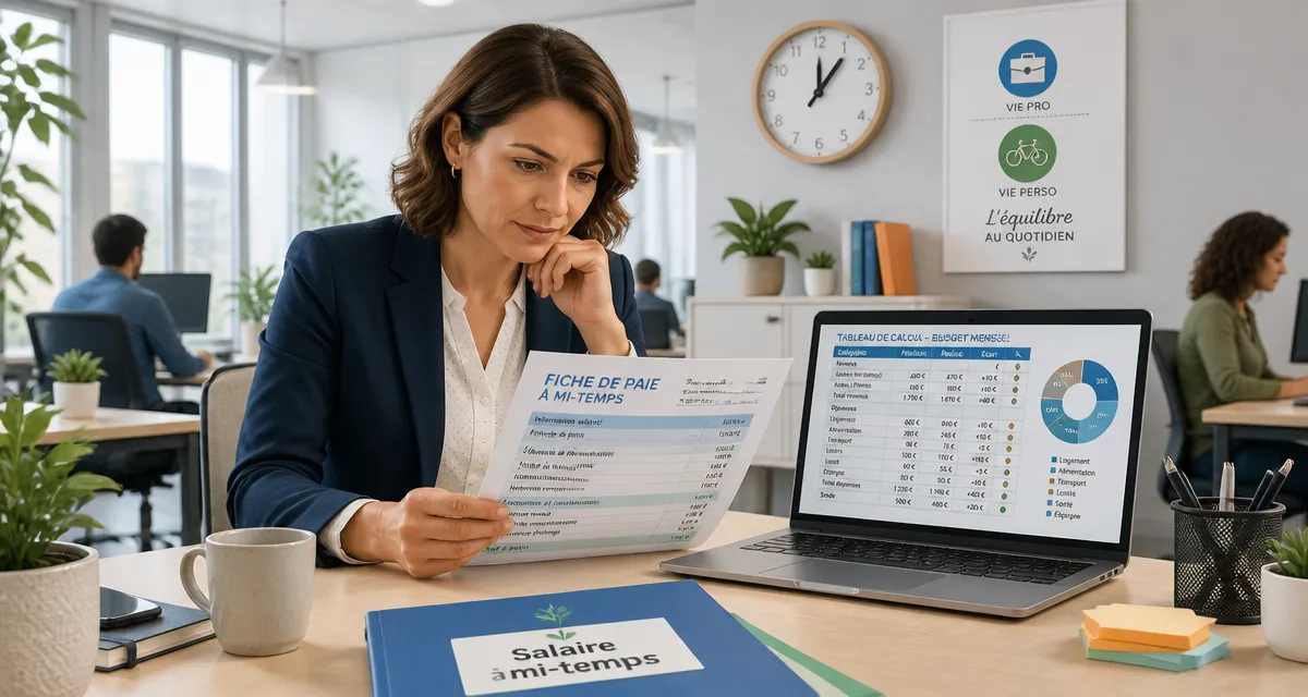 Salaire mi-temps : calcul, droits sociaux et revenus